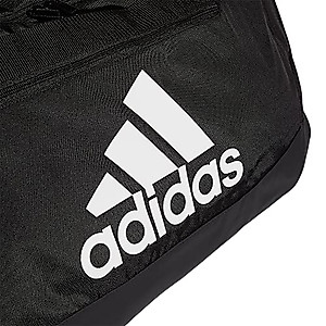 adidas Unisex Defender 4 Large Duffel Bag, Black/White, One Size