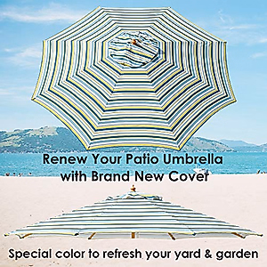 Yescom 13 Ft Patio Umbrella Replacement Canopy Market Table Top Sunshade Cover Yard