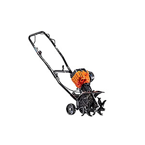 BLACK+DECKER BXGCU225 21AK225C936 9-Inch 25cc 2-Cycle Gas Powered Cultivator/Tiller, Black and Orange