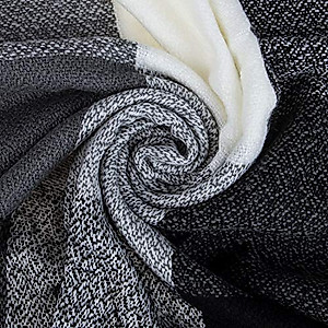 YSense Women's Long Plaid Blanket Scarf Chunky Oversized Winter Fall Warm Scarf Big Tartan Scarves Wrap Shawl Ladies Gifts