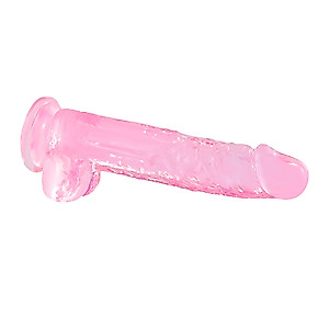 6.7 in Pink Dildo,Mini Dildo with Strong Suction Cup for Hands-Free Play,Adult Sex Toys for Beginner