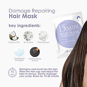 Spa Kit for Women-Korean Skincare Set Includes home spa essentials like a hair mask, hand and foot masks, eye mask, facial masks. Pamper yourself with 15 MIN PAMPER ME KIT by [NAISTURE]