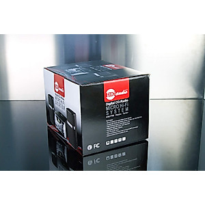 HDi Audio Modern Premium CD-526 Compact Micro Digital CD Player Stereo Home Music System with AM/FM Tuner Aux-in & Headphone Jack (Black/Silver)