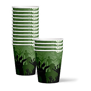 Zombie Birthday Party Supplies Set Plates Napkins Cups Tableware Kit for 16