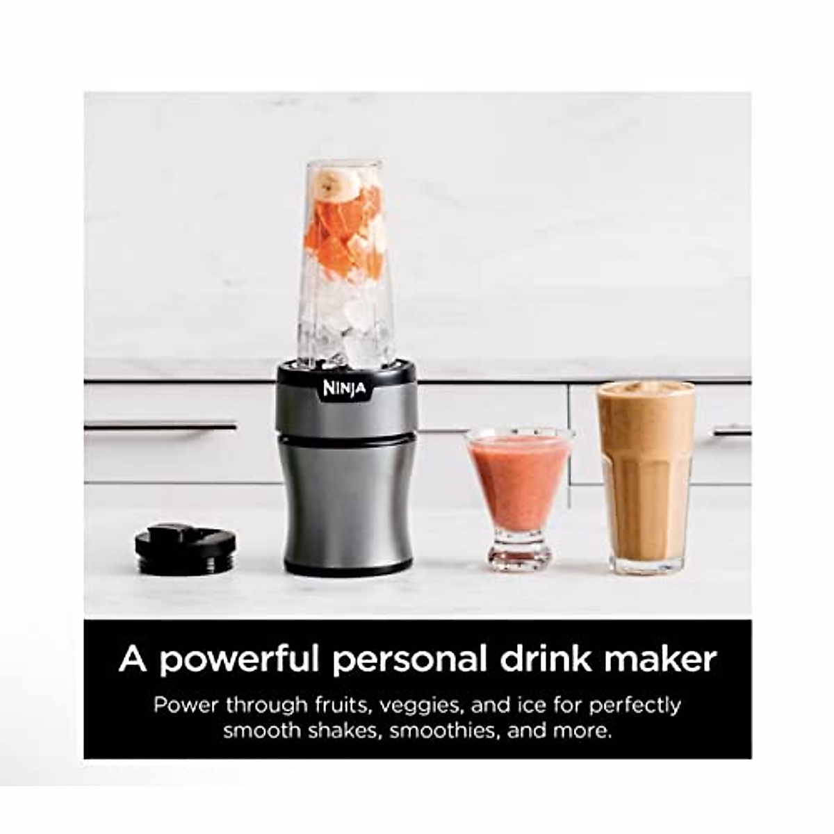 Ninja® Nutri-Blender BN300WM 600-Watt Personal Blender, 1 Dishwasher-Safe To-Go Cup