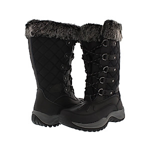 Pacific Mountain Women's Whiteout Hiking Shoe, Black, 9.5