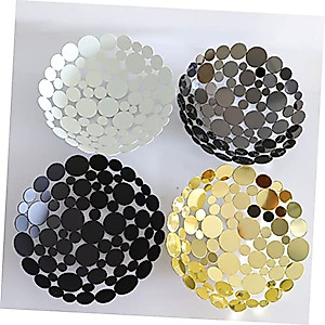 Cabilock wedding decor Decorative Fruit Bowl fruit plate decorative Metal Bowl cupcake stand fruit and vegetable basket black food containers vegetable fruit holder Stainless steel dessert