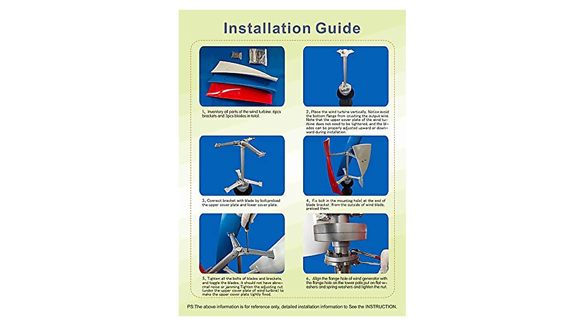 2000W Vertical Axis Generator Wind Turbine,24V 48V Maglev High Voltage ...