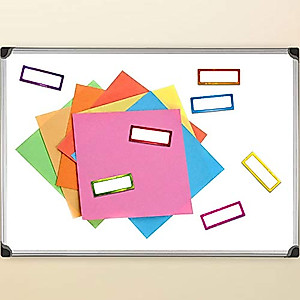 Magnetic Dry Erase Labels Galaxy Name Plates 3 x 1.2 Inches 32 Labels for Whiteboard School Office Supplies