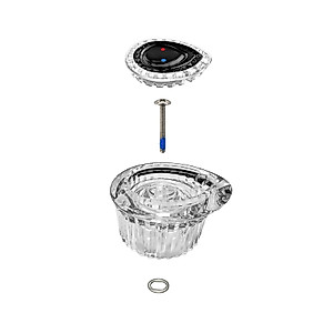 Replacement For Moen 100710 Posi Temp 1 Handle Tub and Shower Knob Kit, Matte Black Knob Insert