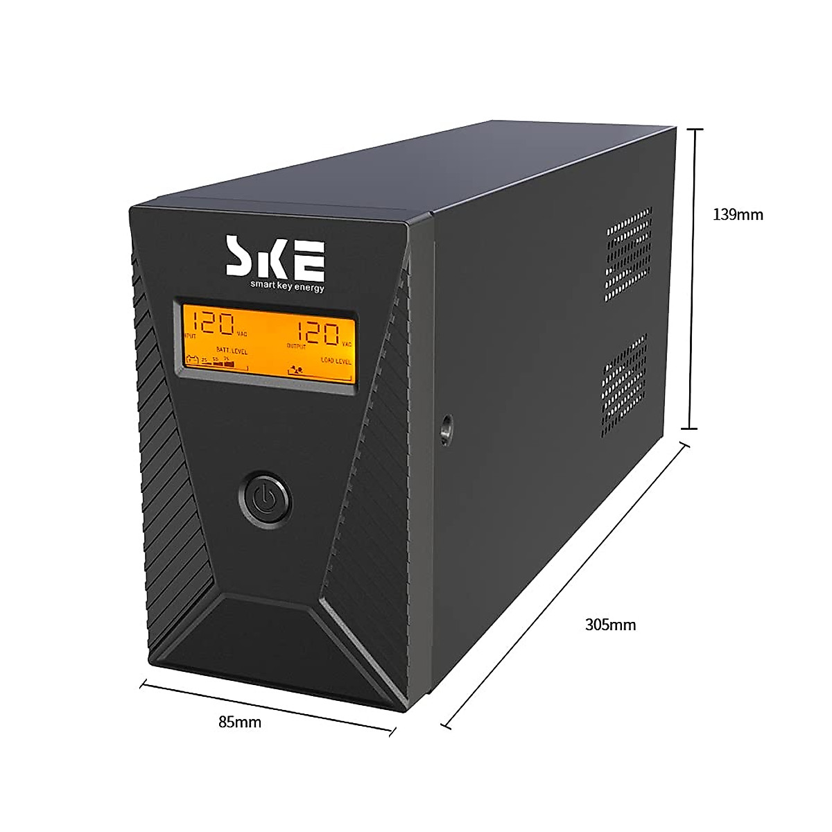 600VA/360W Ups Battery Backup and Surge Protector,Computer Uninterruptible Power Supply Units,SKE Ups Power Supply