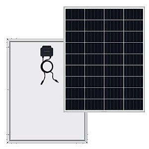 Solar4America 100W Monocrystalline Solar Panel, Mono Tech High Efficiency Module, for RVs, Boats, and Other Off-Grid