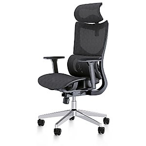 PatioMage Ergonomic Office Chair with 3D Armrest, Big and Tall Computer Desk Chair with Adjustable Headrest, Seat Depth, Lumbar Support, Home Office Gaming Chair