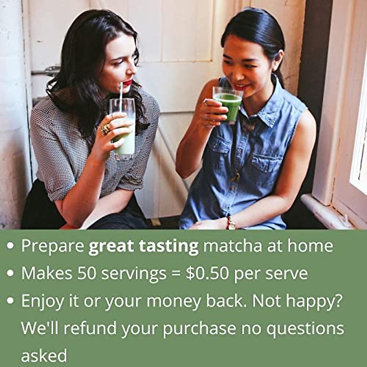 Kenko Matcha Green Tea Powder [USDA Organic] Culinary Grade Matcha Powder for Lattes, Smoothies and Baking [100g Bag = 50 Servings]