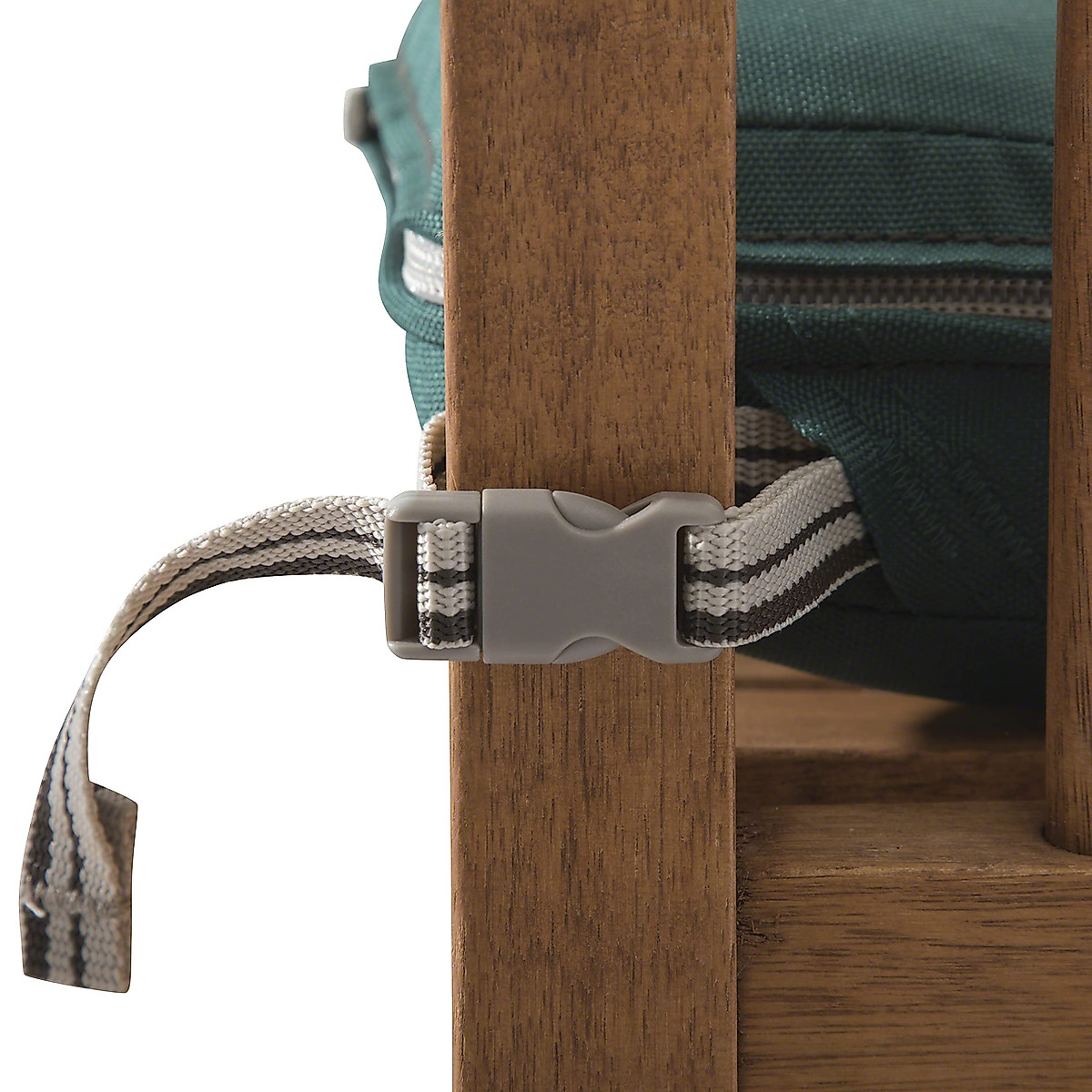 Classic Accessories Ravenna Water-Resistant 17 x 15 x 2 Inch Rectangle Outdoor Seat Cushion Slip Cover, Patio Furniture Chair Cushion Cover, Mallard Green, Patio Furniture Cushion Covers