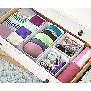 Whitmor Set of 4-White Drawer Organizer