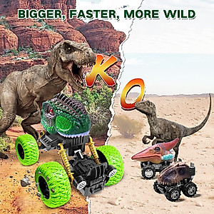 FFTROC Dinosaur Toys for Kids 3-5 Pull Back Cars - Toys for 3 4 5 Year Old Boys Toys Gifts for 3 4 5 Year Old Boy Toys Age 3 4 5 Kids Toys for Boys Birthday Gifts