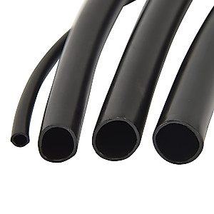 Raindrip 016005P 1/4-Inch Drip Irrigation Supply Tubing, 50-Foot, for Irrigation Drippers, Drip Emitters, and Drip Systems, Black Polyethylene