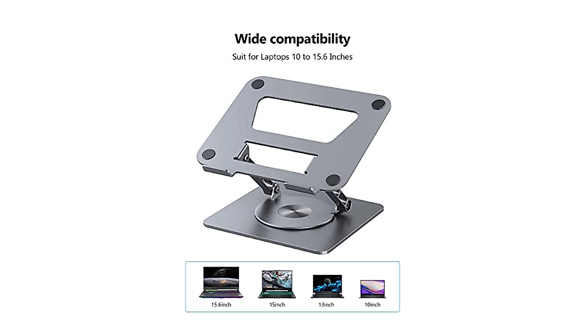 MCHOSE Adjustable Laptop Stand - 360° Rotating, Foldable & Sturdy
