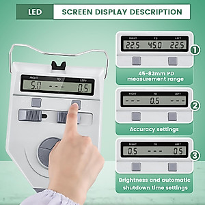 Huanyu Optical Digital Pupilometer 45-82mm Pupil Meter PD Meter Pupil Distance Meter Optical Instrument CE Approved (LY-9AT)