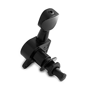 Holmer Guitar String Tuning Pegs Tuning Machines Sealed Machine Heads Grover Tuners Tuning Keys Oval Button 3 Left 3 Right for Electric Guitar or Acoustic Guitar Black.