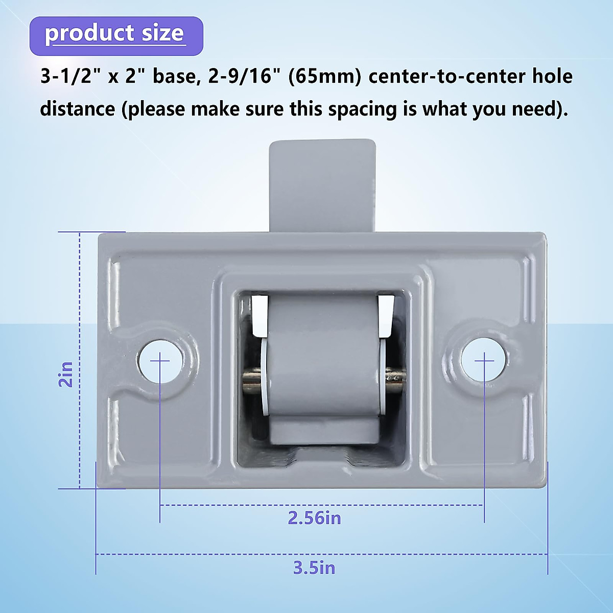 Vanshly,2 Pack Mounting Brackets Compatible with Dometic Sun Chaser Lower Awning Arm Gray Bottom Replacement for Gray RV Camper Trailer
