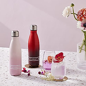 Le Creuset Hydration Water Bottle, 17 oz, Shell Pink