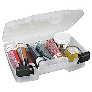 ArtBin Quick View Deep Base Carrying Case12inX3.25inX9.875in Translucent