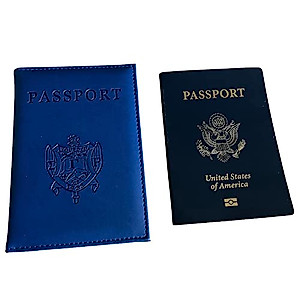 Sigma 1922 Gamma Rho Blue Passport Cover Holder Vegan Leather