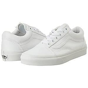 Vans Women's UA Old Skool Sneakers, True White, 9 Women/7.5 Men