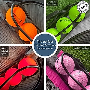 Golf Ball Holder - Pro with Quick-Draw Release (Black)