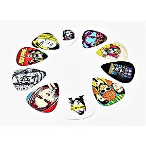Nirvana | Kurt Cobain Guitar Picks (10 picks in a pack)