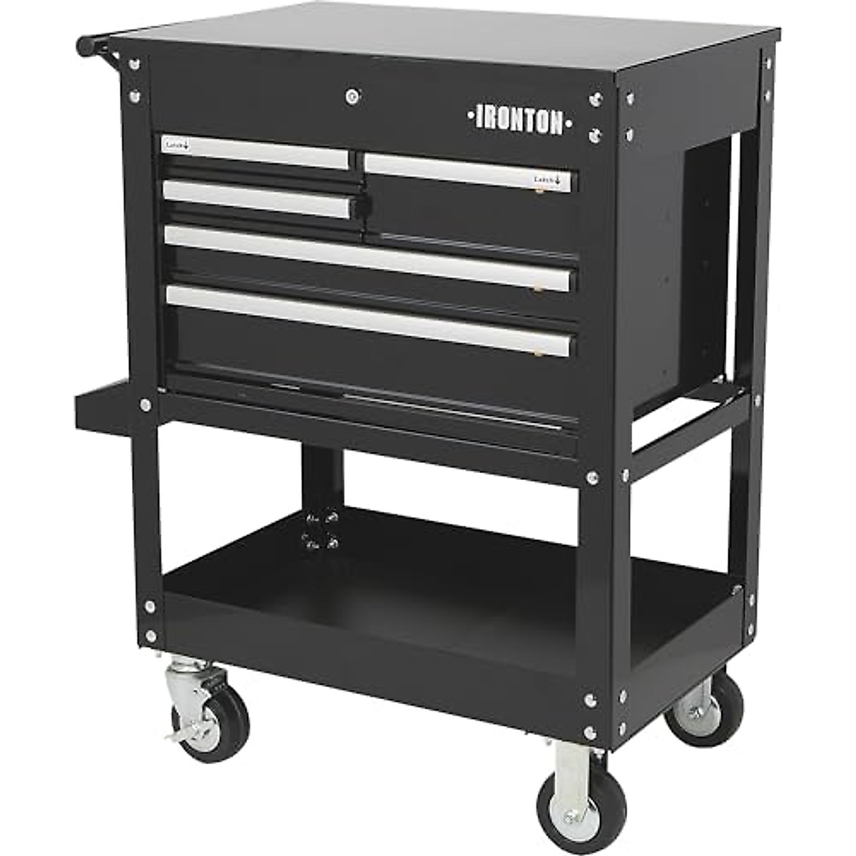 Ironton 30in. 5-Drawer Mechanic's Tool Cart - 33-7/8in.L x 17-5/8in.W x 39-1/8in.H, 700-Lb. Capacity