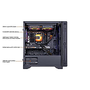 ZOTAC Gaming MEK Hero G1 A5837 Liquid Cooling Gaming PC Desktop AMD Ryzen 7 5800X, GeForce RTX 3070 8GB, 16GB 3200MHz DDR4, 1TB M.2 NVMe SSD, 1TB HDD, WiFi + Bluetooth - ‎GH3070A5800X01BL-U-W2B