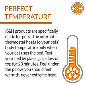K&H PET PRODUCTS Thermo-Farm Animal Heated Mat Black Small 12.5 X 18.5 Inches