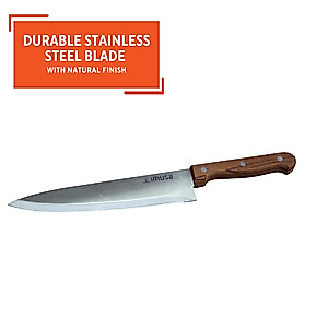 Imusa Knife, 8 Inches, Silver/Wood