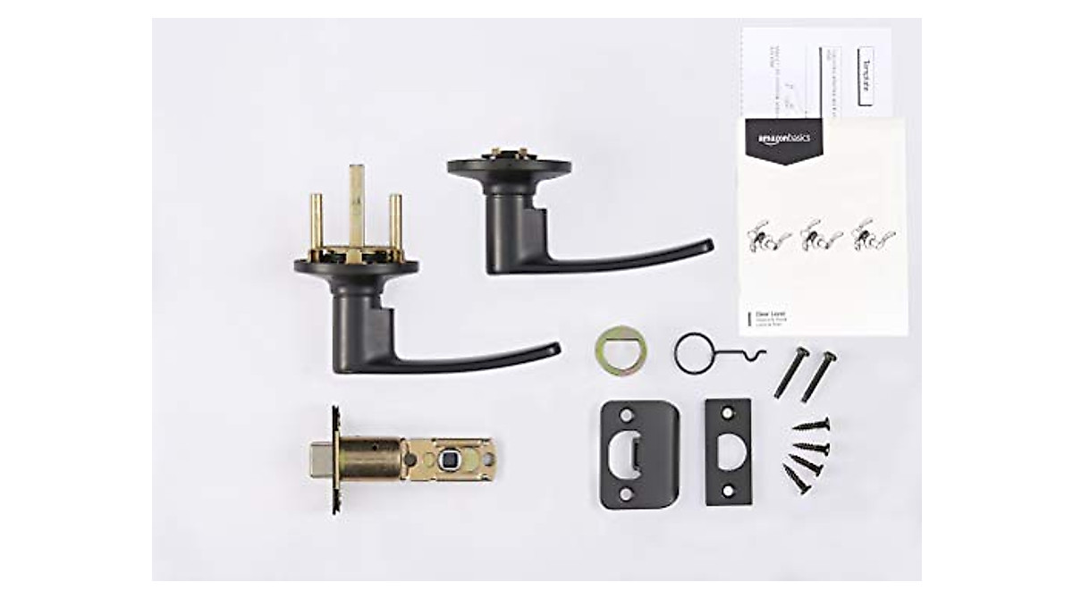 Amazon Basics Straight Passage Door Lever - Oil Rubbed Bronze