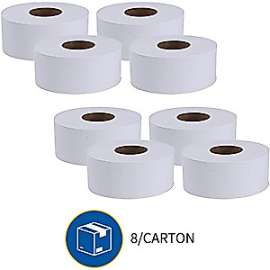 Genuine Joe - GJO2506008 Jumbo Dispenser Roll Bath Tissue (8 roll pack)