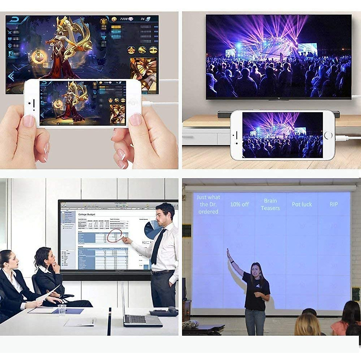 [Apple MFi Certified] Lightning to HDMI Digital AV Adapter,1080P Video & Audio Sync Screen Converter AV Adapter with Charging Port for iPhone HDMI Converter to HD TV/Projector/Monitor Support All iOS