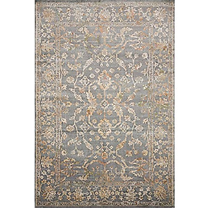 Loloi II Isadora Collection ISA-05 Silver/Silver, Transitional 8'-0" x 10'-0" Area Rug