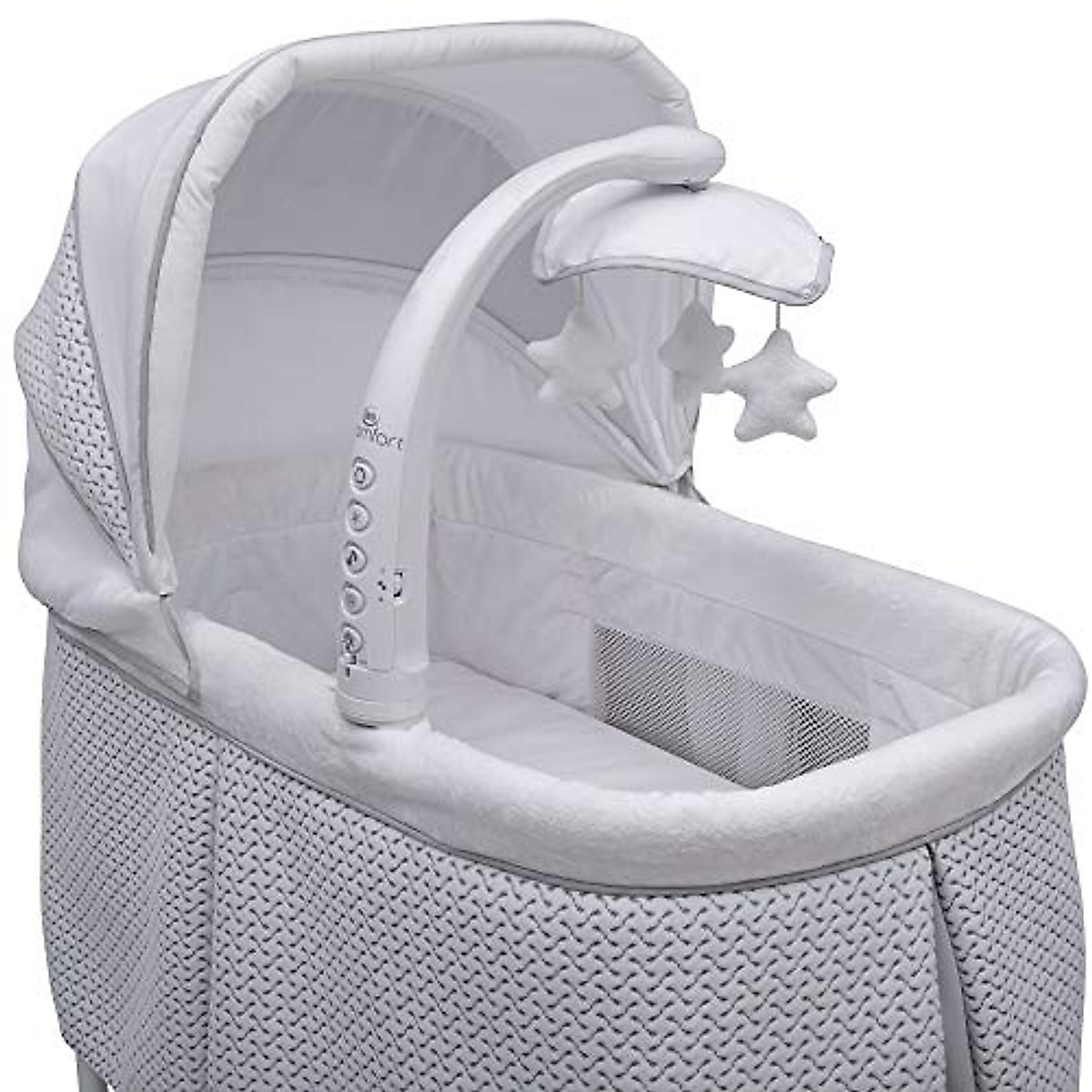 Serta iComfort Hands-Free Auto-Glide Bedside Bassinet - Portable Crib Features Silent, Smooth Gliding Motion That Soothes Baby, Cameron