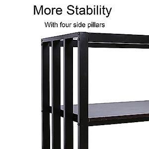 DeaTee Fish Tank Stand 40 Gallon Heavy Duty Thickened Metal Aquarium Stand Aquarium Reptile Breeder Tank Stand Terrarium Stand 36.5 x 18.5 x 29.5, Weight Capacity 700LBS