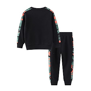 HYRAYSUN 7T Winter Boy Clothes Toddler Long Sleeve Top and Pants Set 100% Cotton 2 Piece Outfits for 7 Years Old