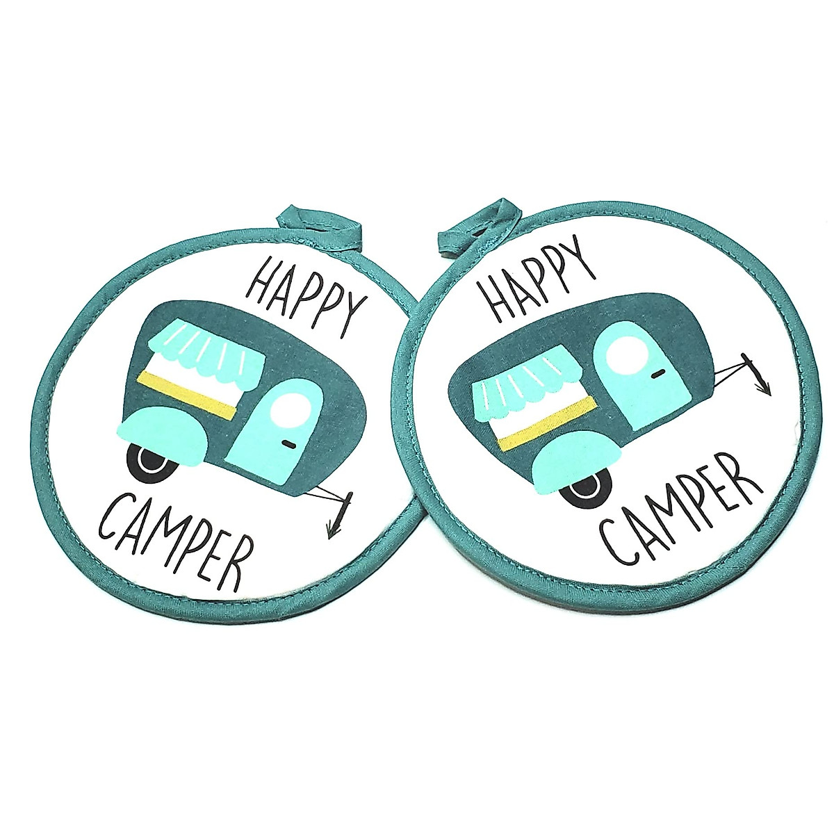 Happy Camper Pot Holders, Set of 2