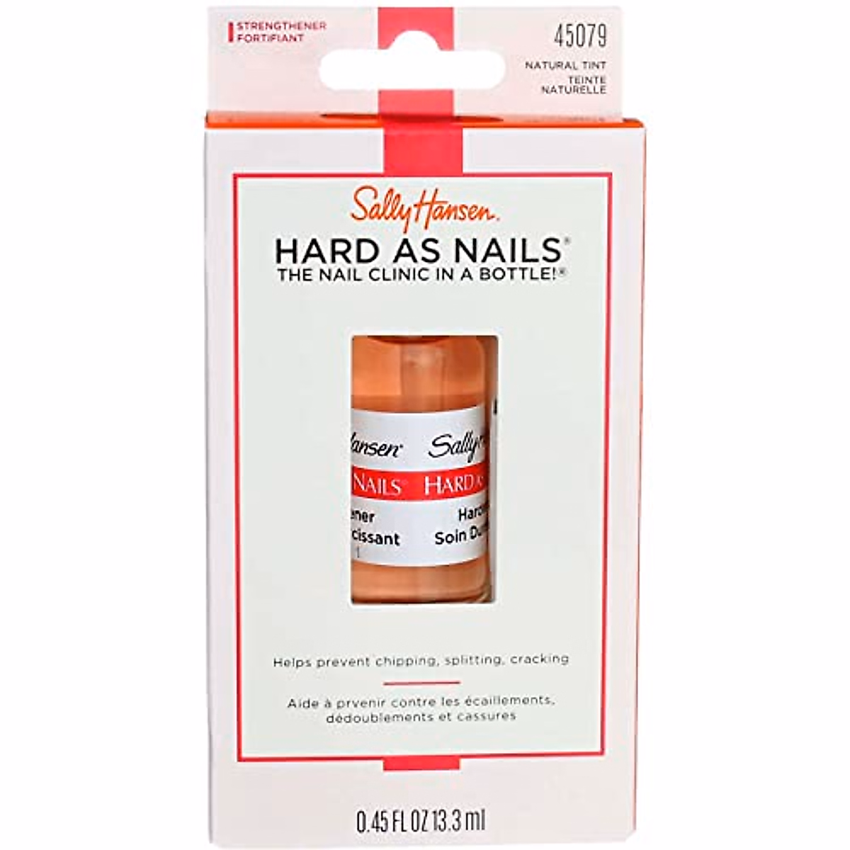 Sally Hansen Hard As Nails Natural Tint 0.45 Ounce (13.3ml) (2 Pack)