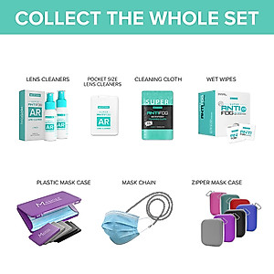 OPTIPAK Anti-Fog Lens Wipes Pre-moistened Wipes Glasses Cleaner, Cleaning Wipes for Binoculars, Face Shields, Ski Masks or Swim Goggles, Prevents Fogging on Eyeglasses, Mirrors, Lenses & Windows