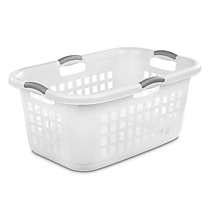 LAUNDRY BASKET WHT