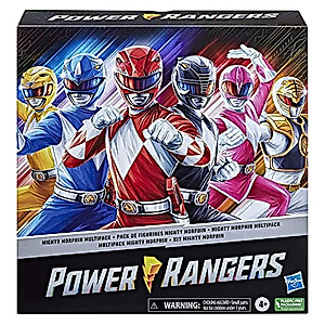 Power Rangers Mighty Morphin Multipack 12-inch Action Figure 6-Pack, Toys with Accessories for Kids 4 and Up (Amazon Exclusive)