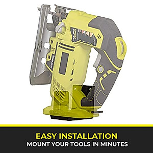 Spartan Mounts Tool Mount for Ryobi Power Tools, Right Mount Wall Display Hook, Power Tool Storage, Convenient Easy Access Garage Organizer, Durable Low Profile Bracket