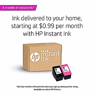 HP DeskJet 3755 Compact All-in-One Wireless Printer, HP Instant Ink, Works with Alexa - Seagrass Accent (J9V92A)